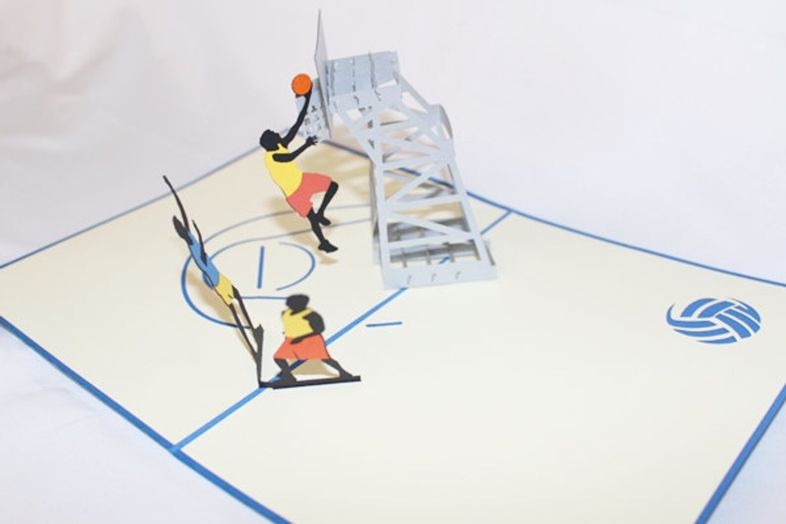 Basketball Players Pop up Card Birthday Card Greeting Card - Etsy