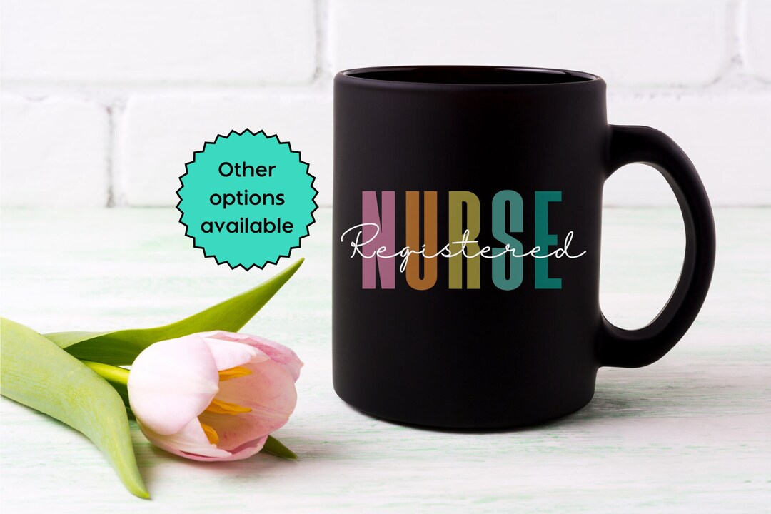 Nursing Professional Black Ceramic Mug Unique Gift for a Hardworking ...