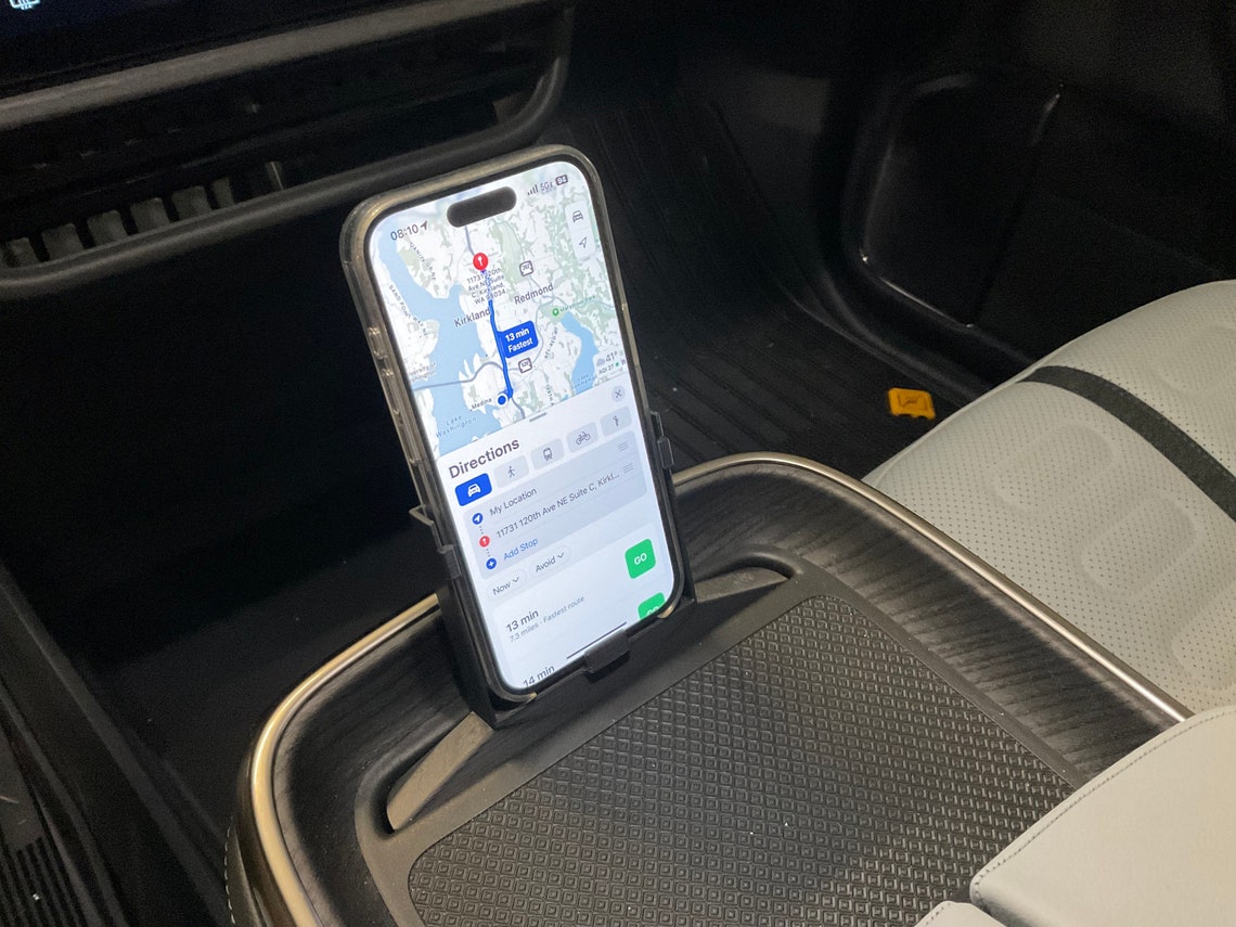 Rivian Compatible Center Console Phone Holder (vertical) - Etsy