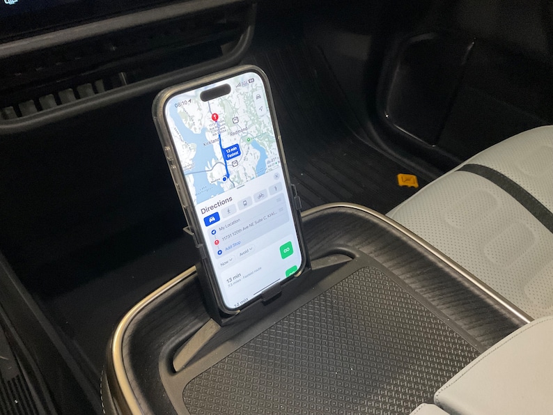Rivian Compatible Center Console Phone Holder (vertical) - Etsy