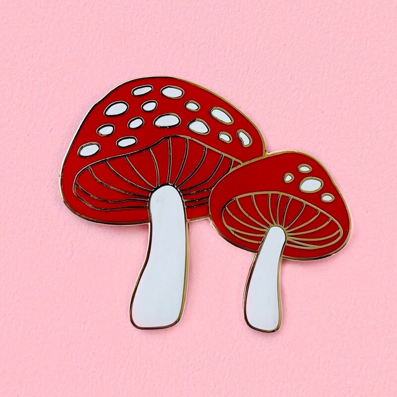 Mushroom Pin - Etsy