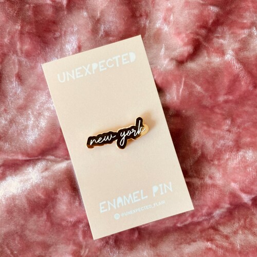 New York Skyline Enamel Pin Hard Enamel Pin New York NY Big - Etsy
