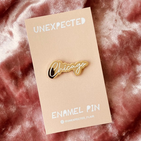 Chicago Enamel Pin - Etsy