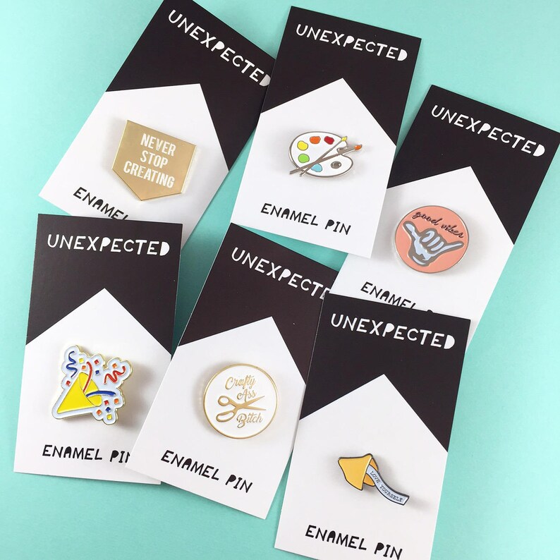 Never Stop Creating Enamel Pin | Etsy