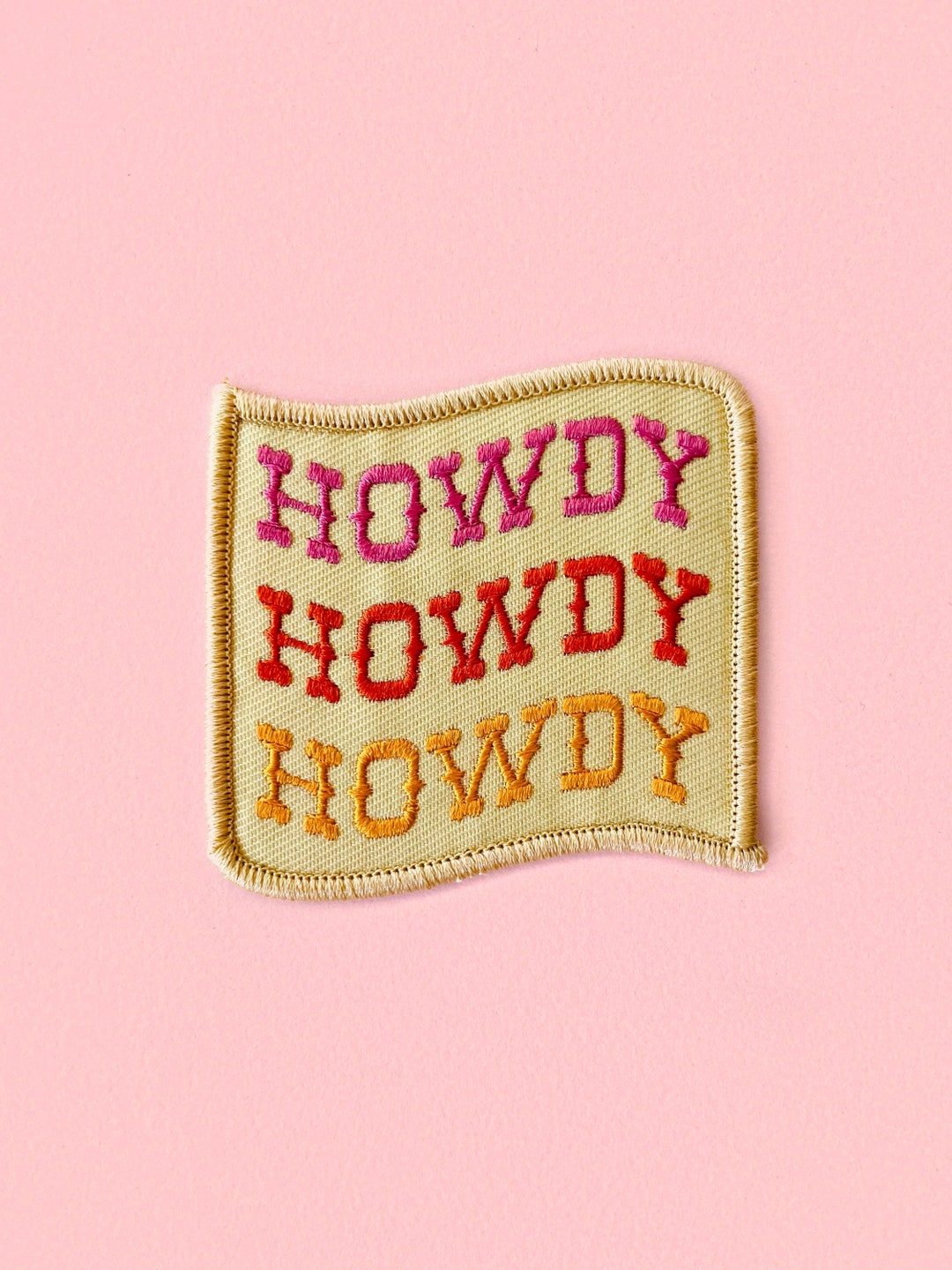Howdy Howdy Howdy Iron on Patch - Etsy