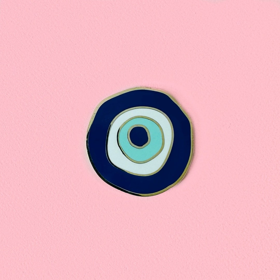 Evil Eye Enamel Pin - Etsy