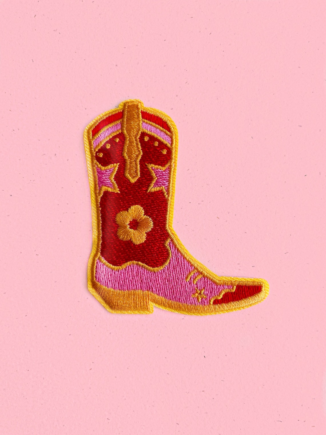 Cowgirl/cowboy Boot Iron on Patch - Etsy