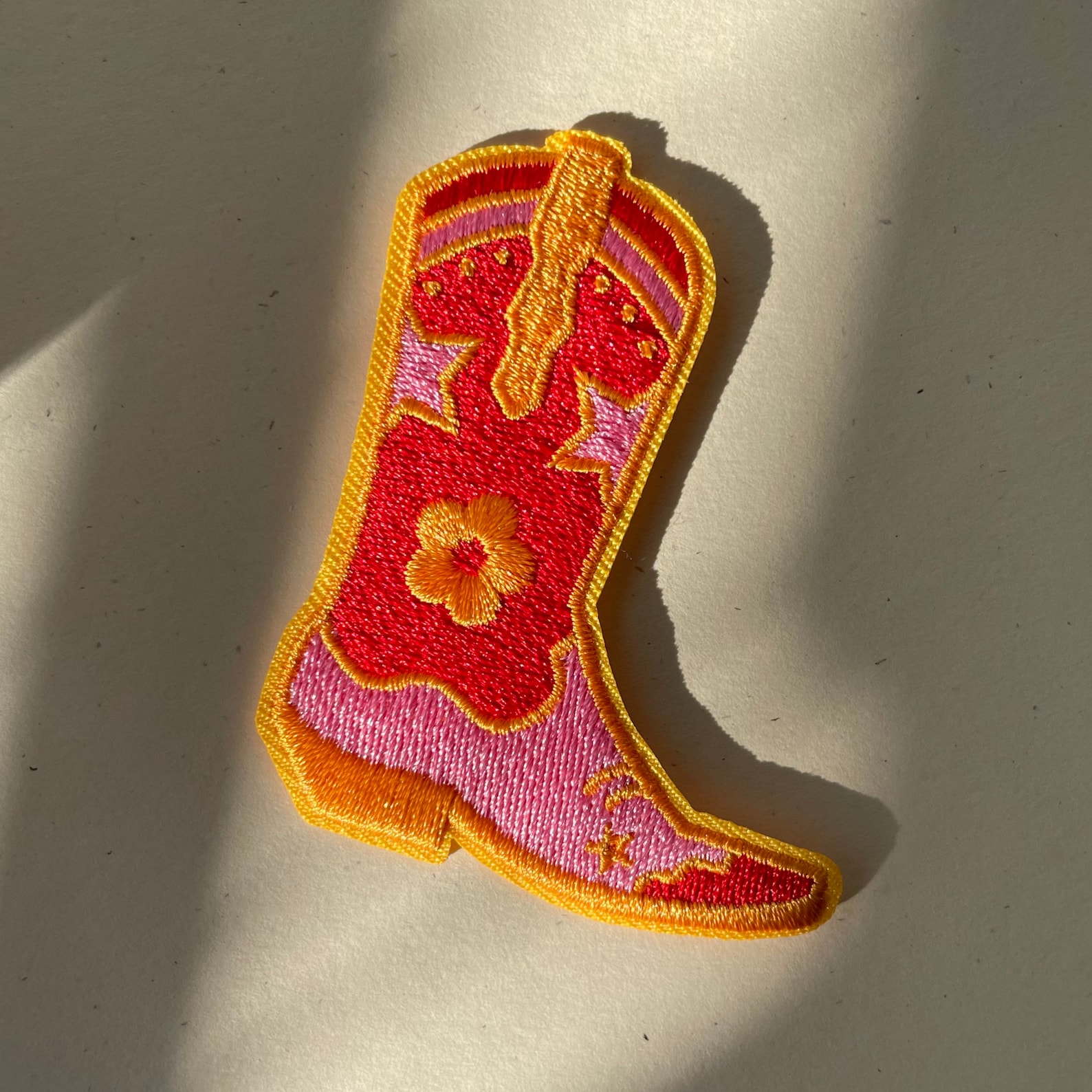 Cowgirl/cowboy Boot Iron on Patch - Etsy