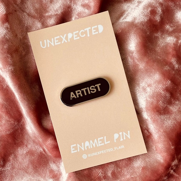Artist Enamel Pin - Etsy