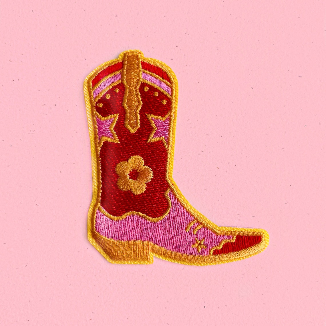 Cowgirl/cowboy Boot Iron on Patch - Etsy