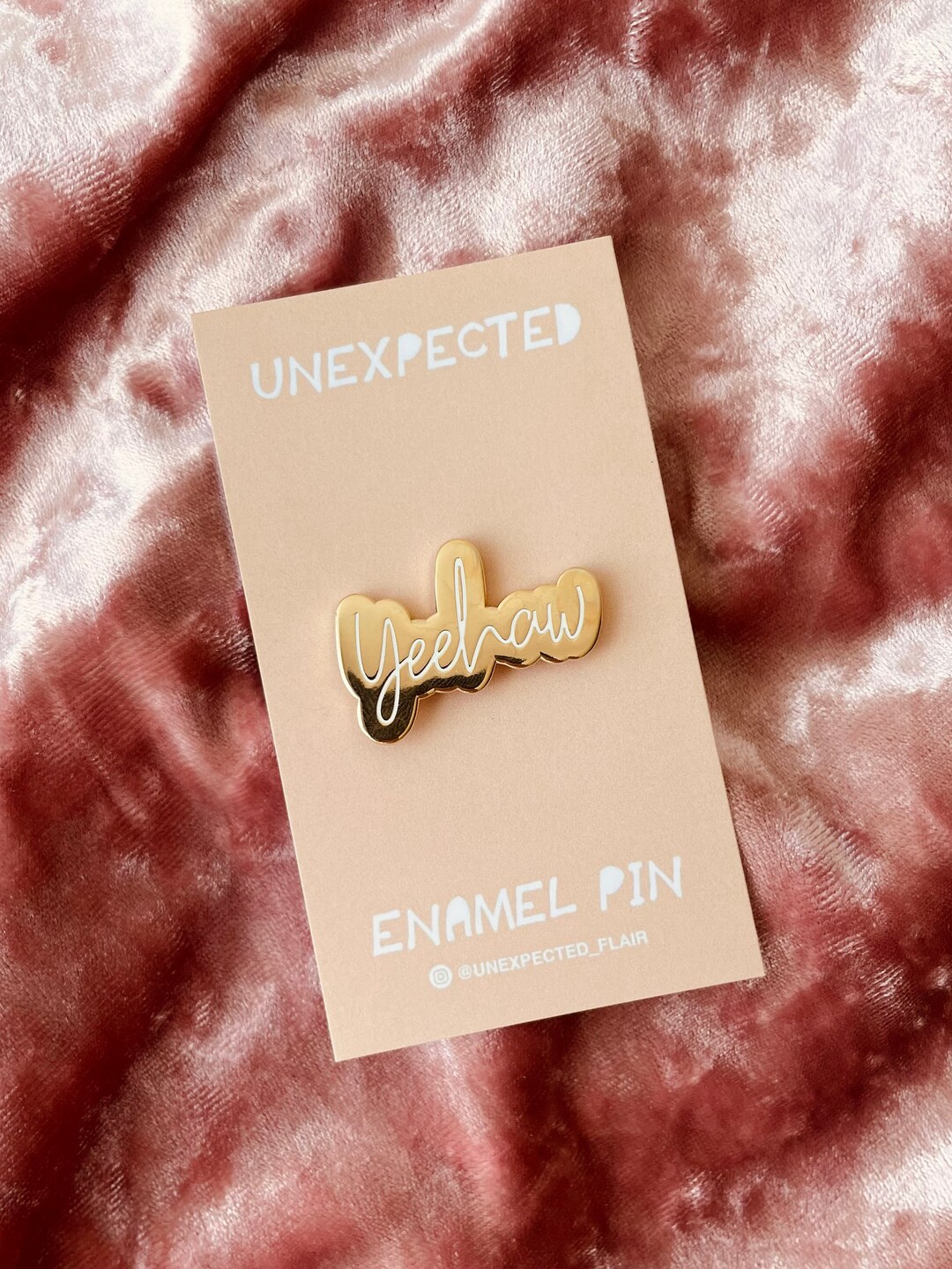 Gold Yeehaw Enamel Pin - Etsy