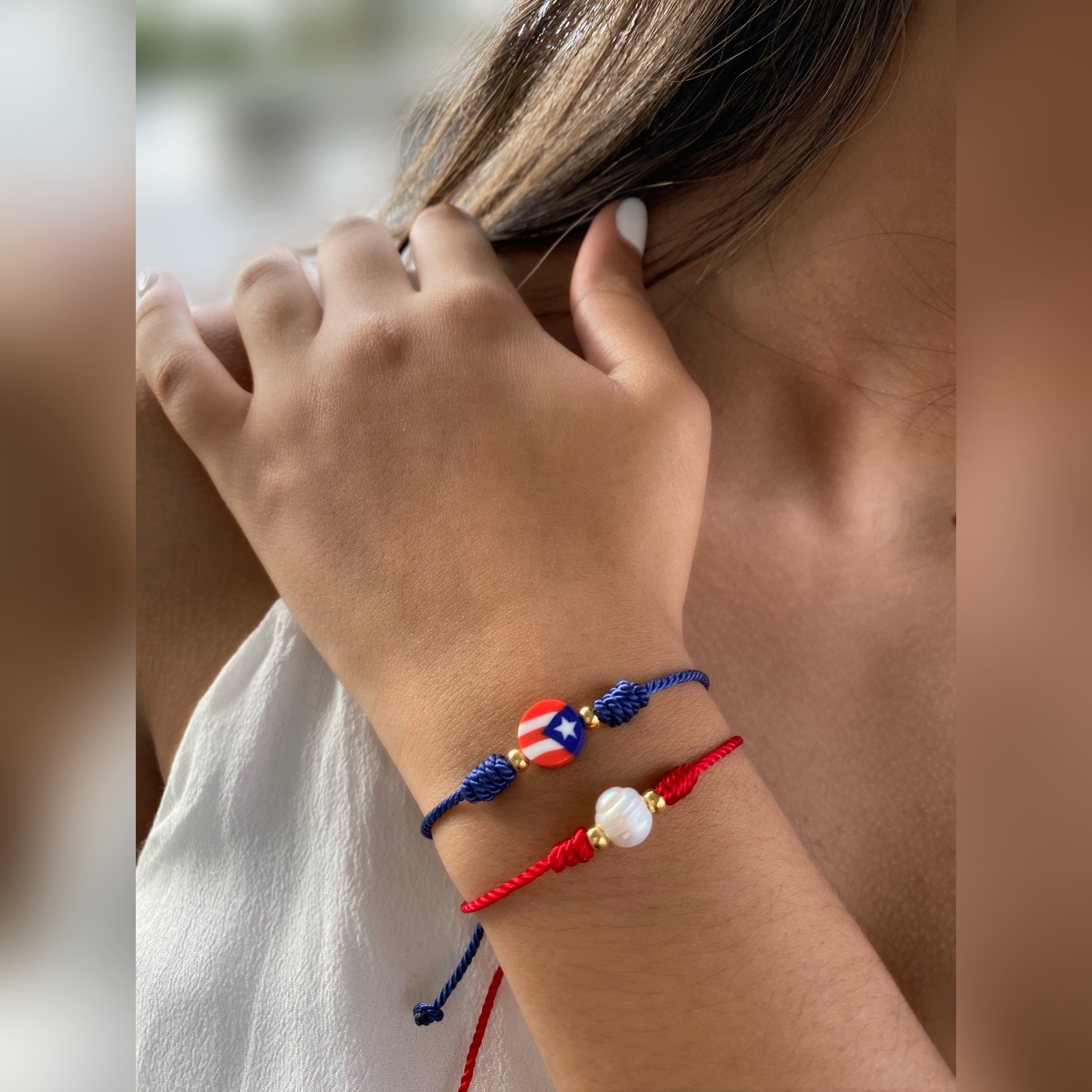 Puerto Rico Bracelet Puerto Rico Flag Bracelet Puerto Rico | Etsy