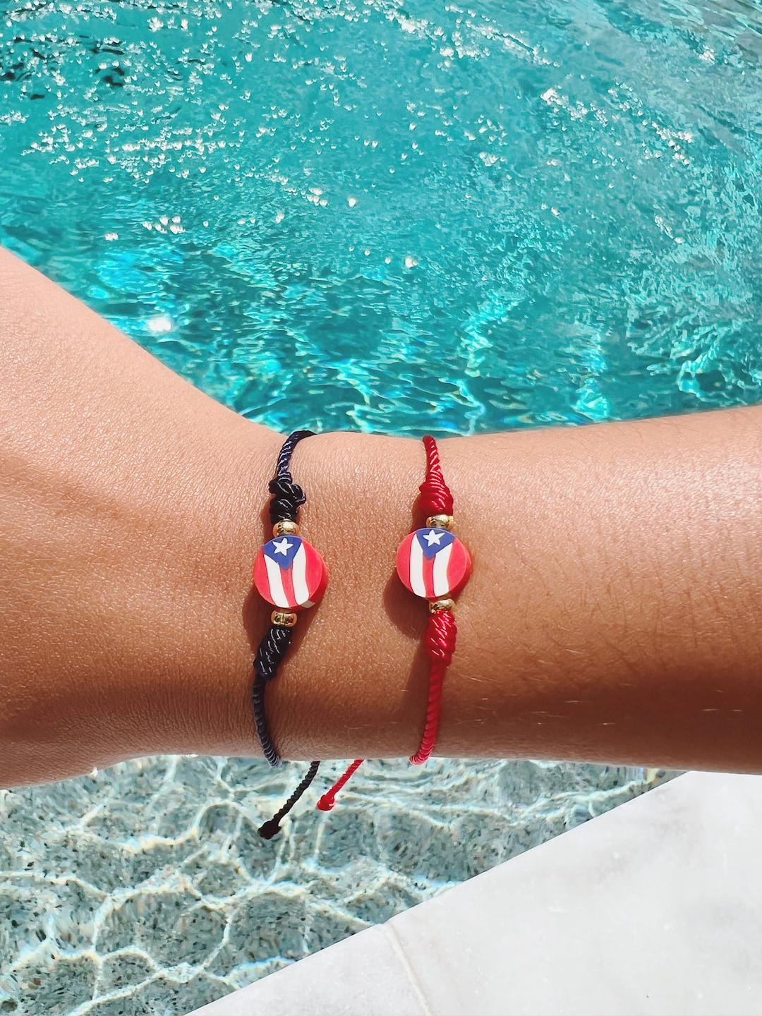Puerto Rico Bracelet Puerto Rico Flag Bracelet Puerto Rico Jewelry - Etsy