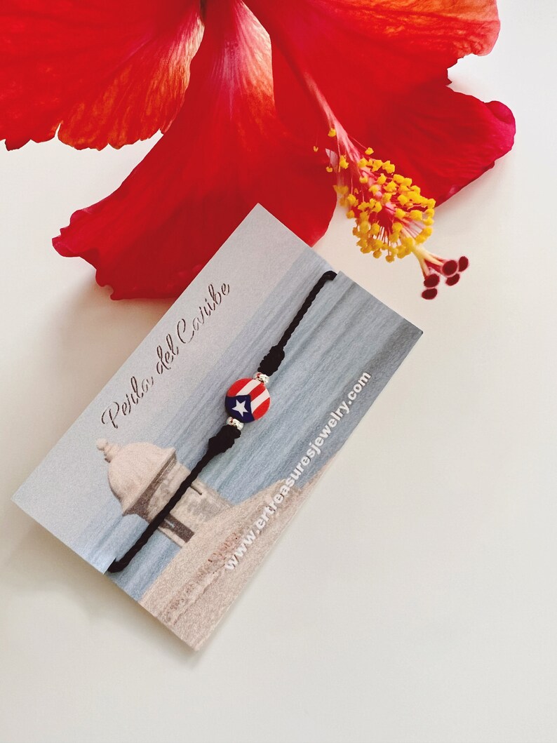 Puerto Rico Bracelet Puerto Rico Flag Bracelet Puerto Rico - Etsy