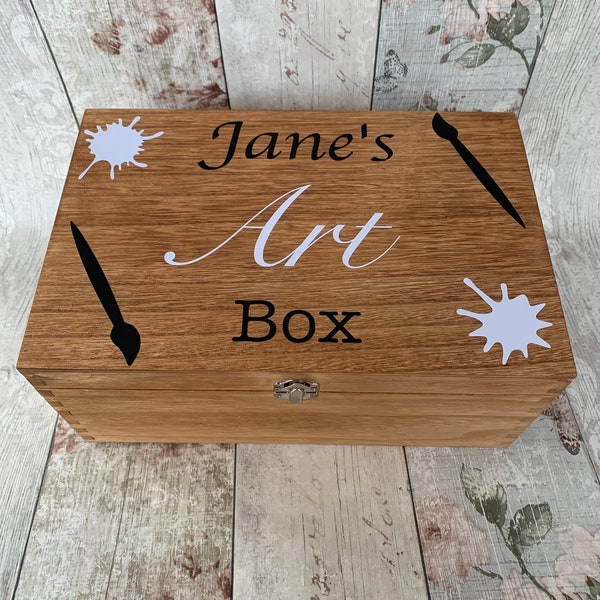 Artist Wooden Storage Box - Etsy UK