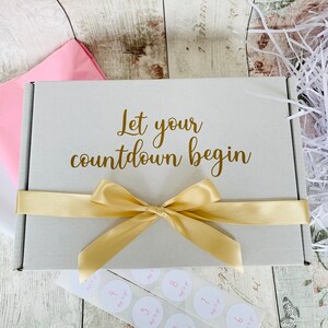 DIY Advent Calendar Kit, Wedding Countdown Gift Box Kit, Bride to Be ...