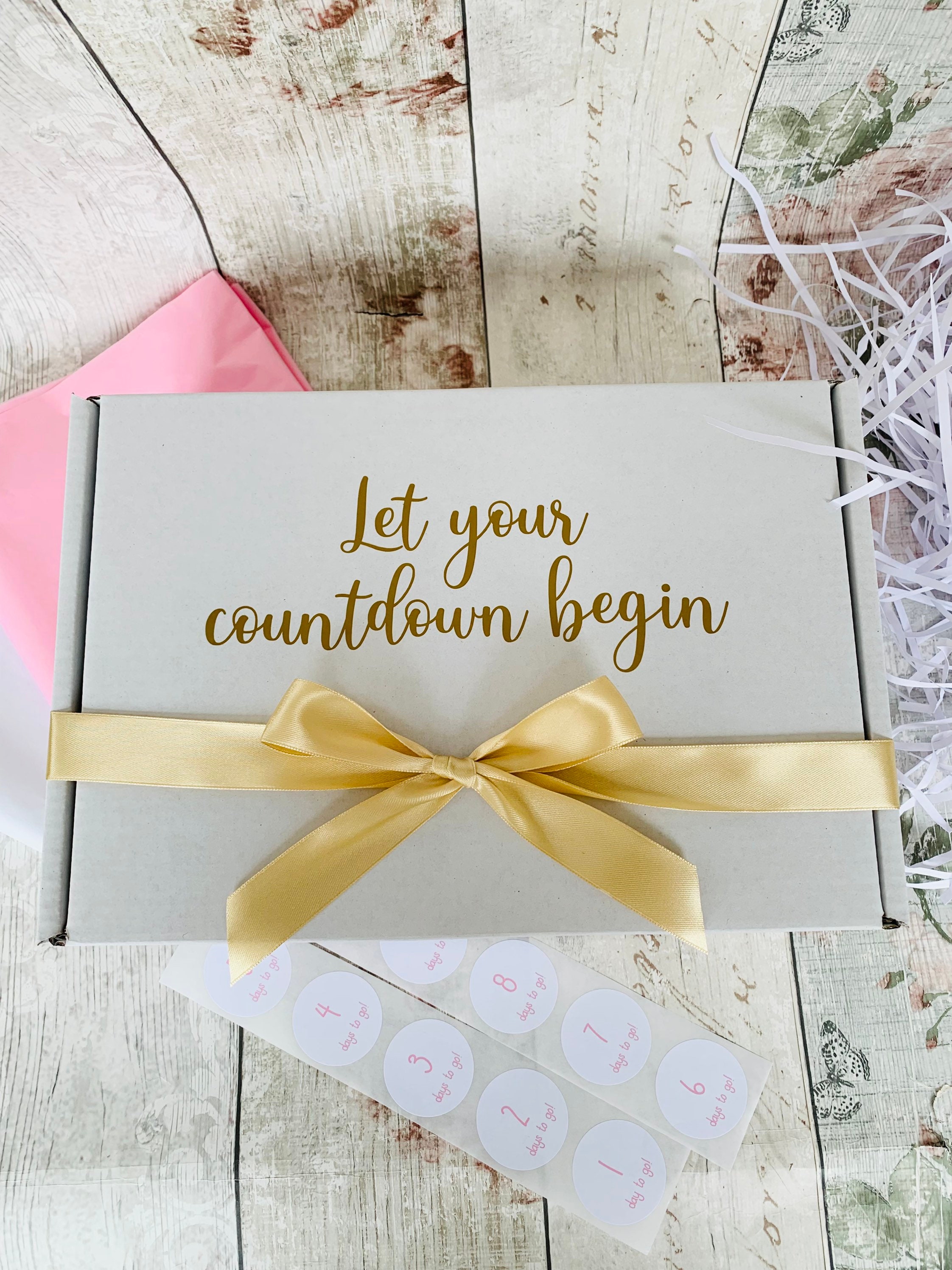 DIY Advent Calendar Kit Wedding Countdown Gift Box Kit Bride - Etsy UK