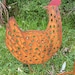 Set 3 Rusty Hen Metal Garden Stake Decoration | Chicken Grass Plant Bed ...