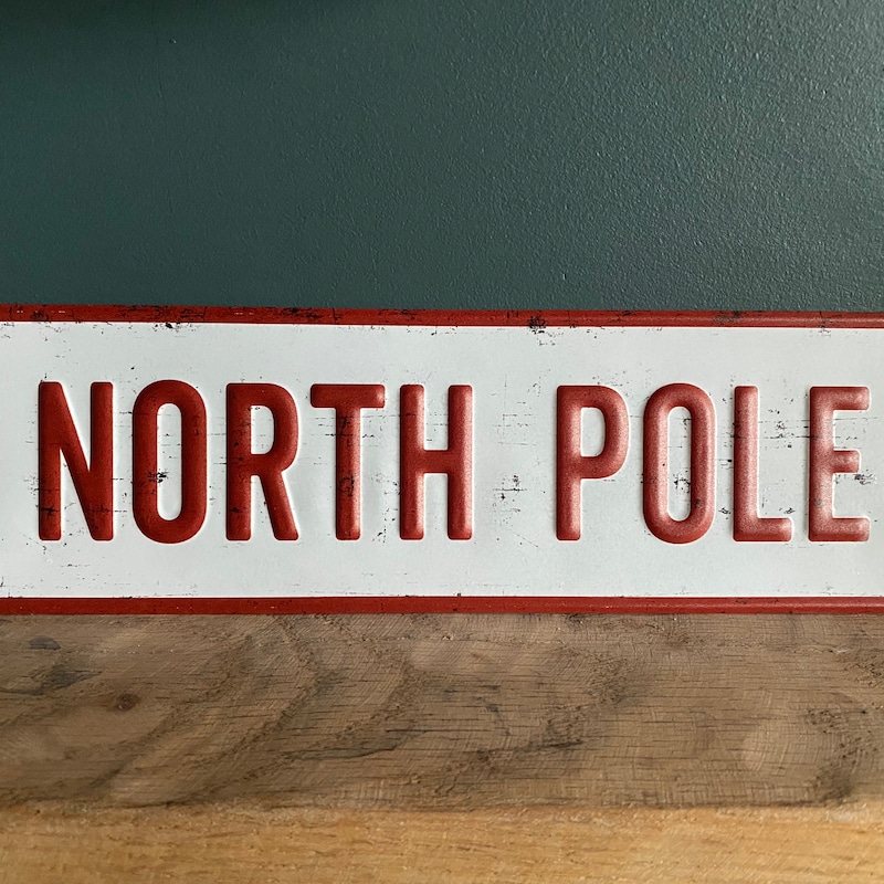 The North Pole Plaque - Etsy UK