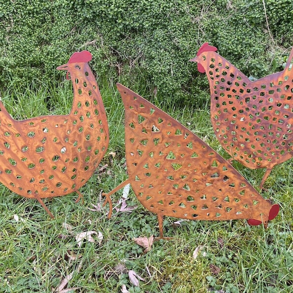 Rusty Garden Ornaments - Etsy UK