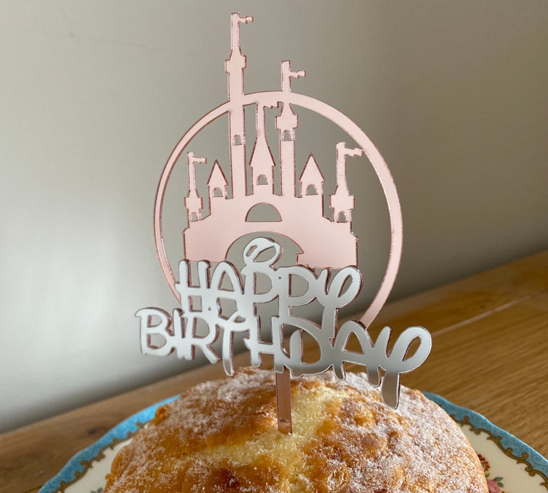 Disney Princess Castle Birthday Cake Topper Decoration - Etsy