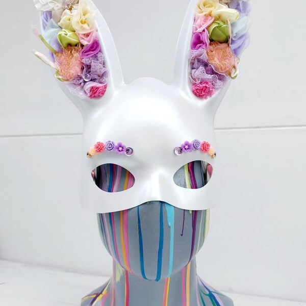 White Rabbit Mask - Etsy