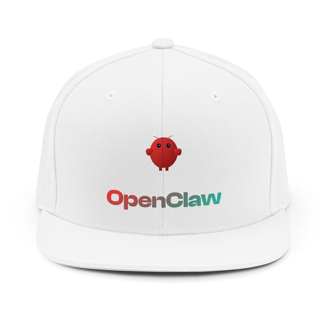 Openclaw Logo Snapback Hat | Red Mascot Embroidered - Etsy