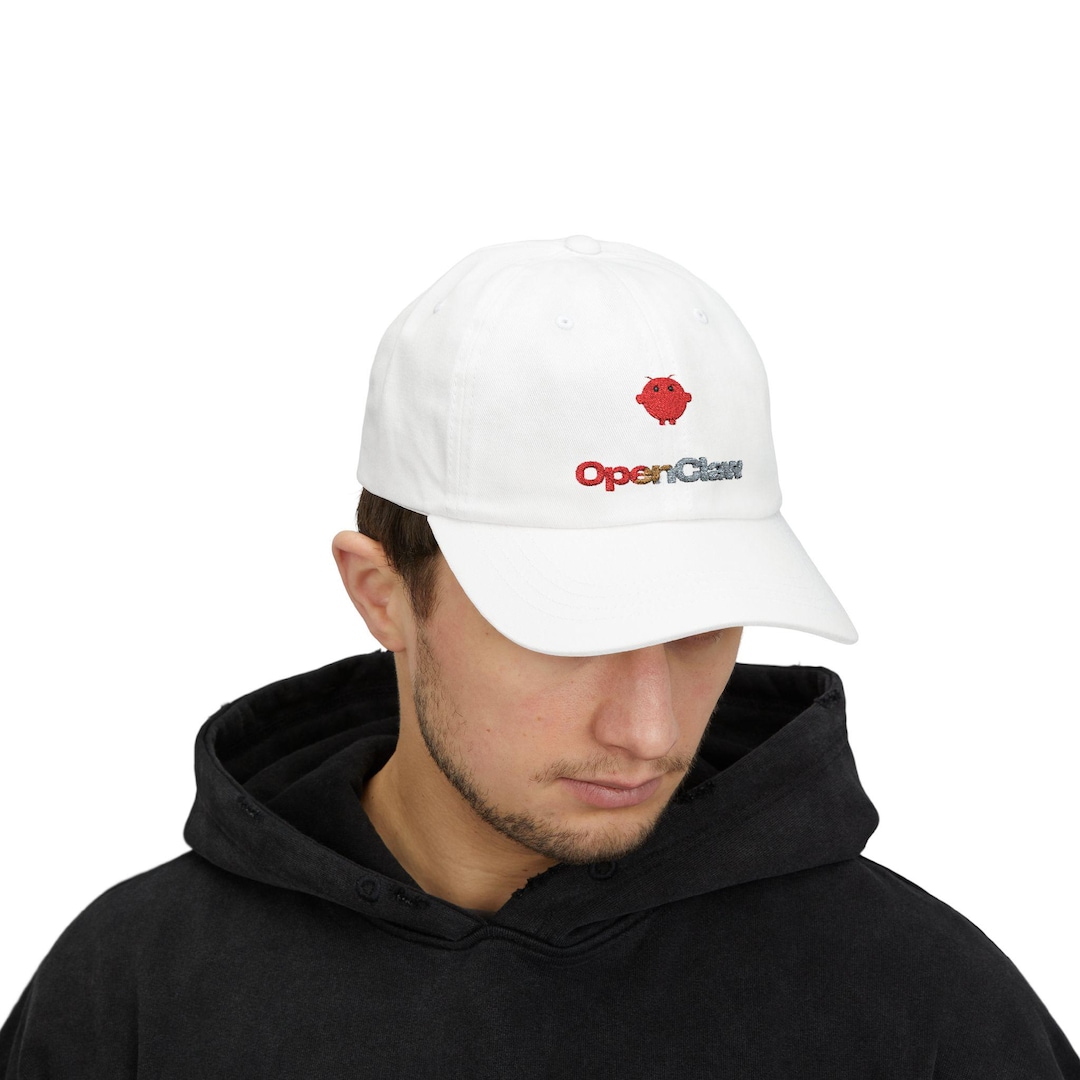 Openclaw Logo Cap | Embroidered Red Mascot Baseball Hat - Etsy