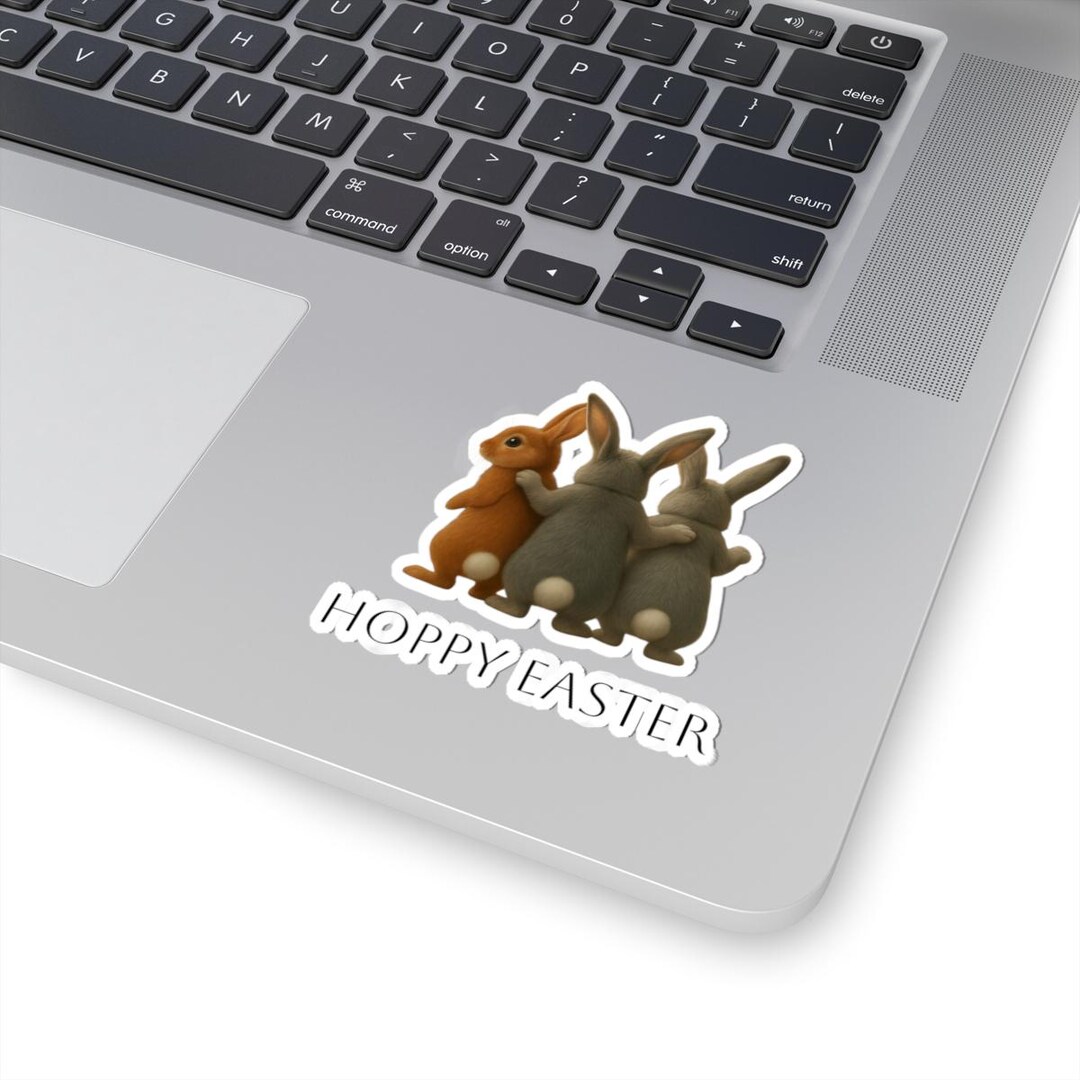 Hoppy Easter Bunny Stickers, Cute Rabbit Decals for Spring Decor ...