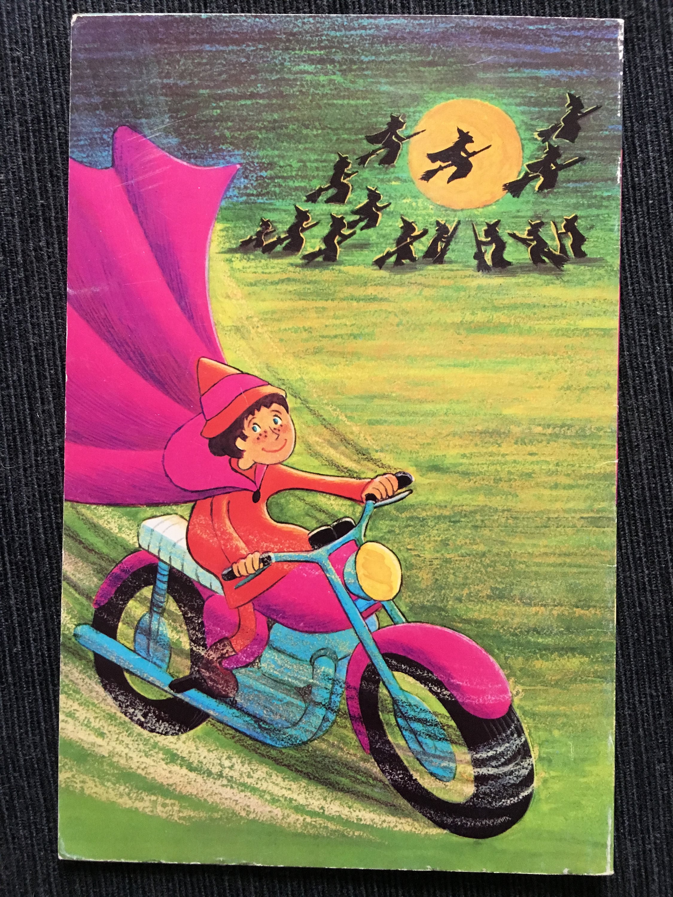 Witch on a Motorcycle by Marian Frances
