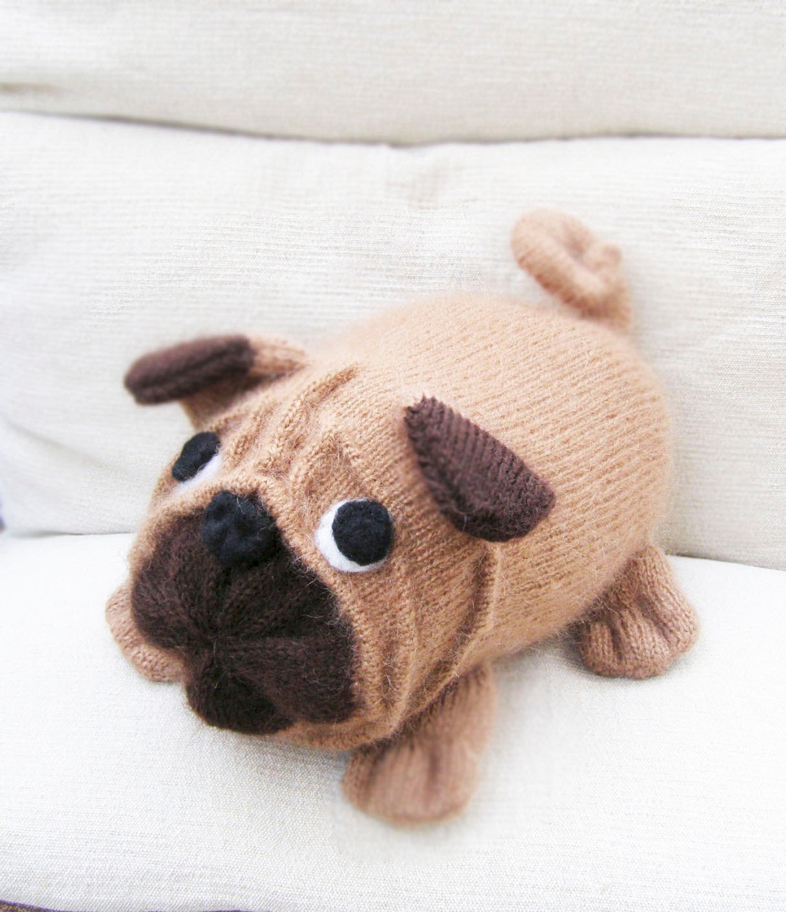 Stuffed Dog Pug Carlin Mops Decorative Pillow Plushie Soft Dog Plush ...