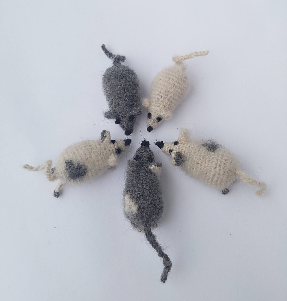 Crochet Mice Plushy Mice Stuffed Animal Toy Baby Shower - Etsy