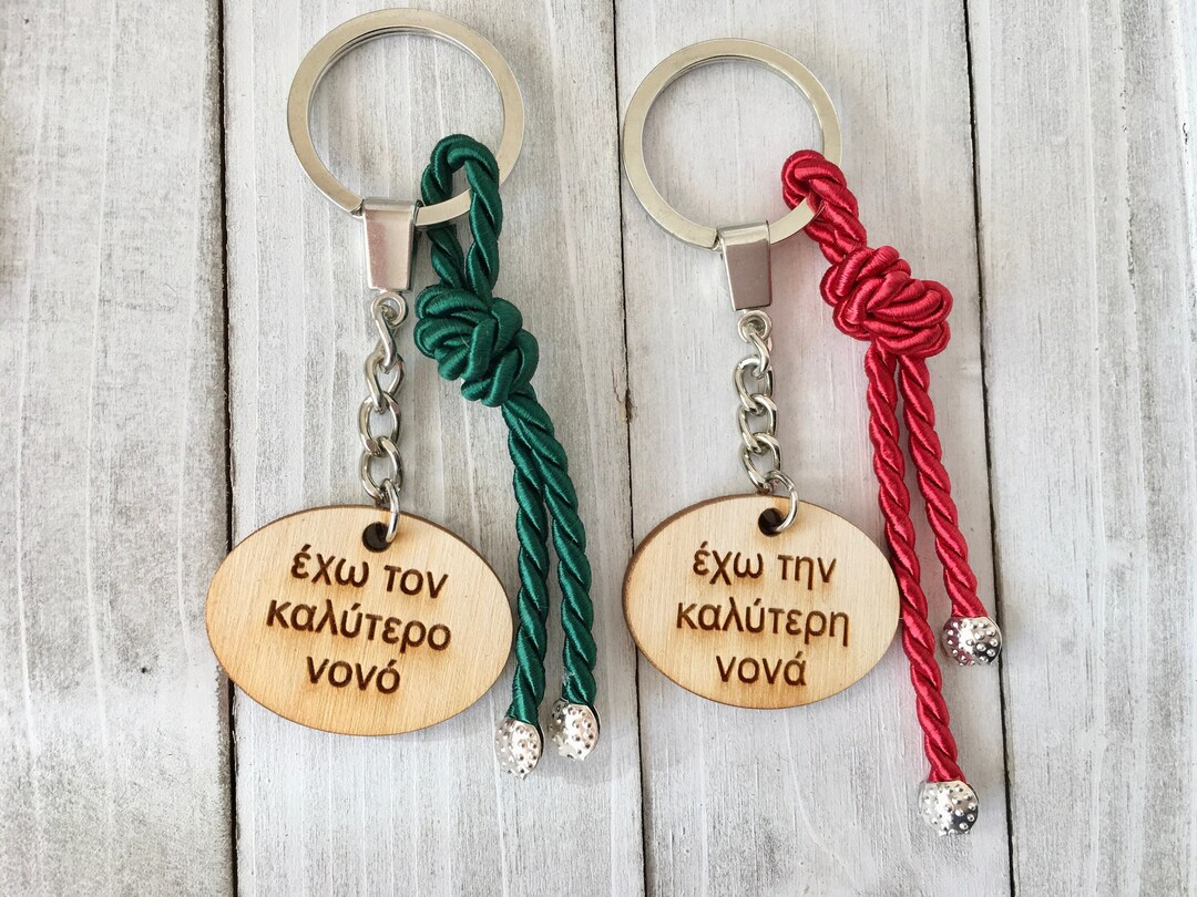 Godparents Gifts-greek Gifts-greek Keychains-gifts for - Etsy