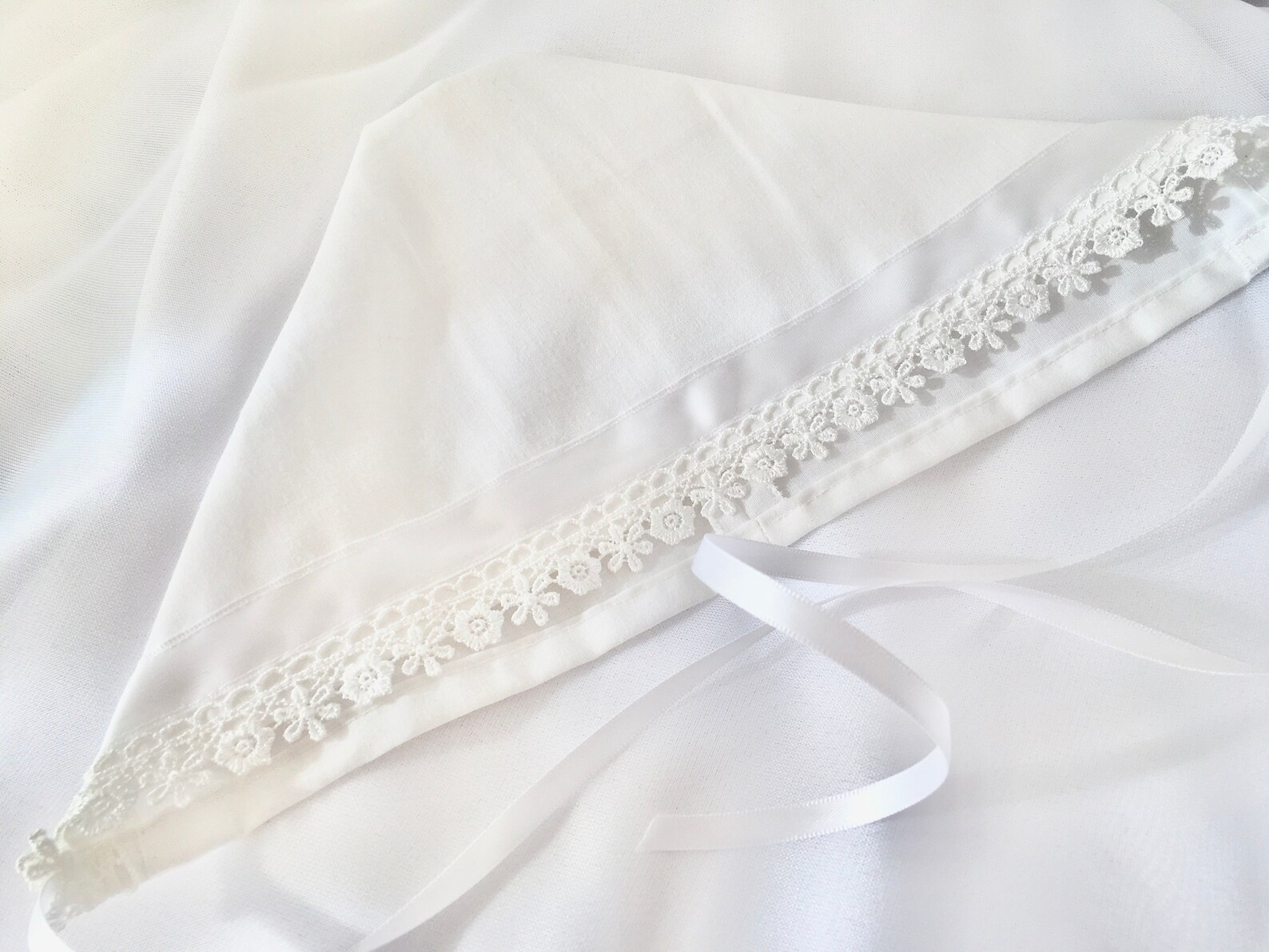 Bonnet-baptism Accessories-orthodox Baptismal Bonnet - Etsy