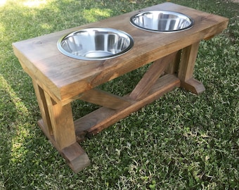 Rustic Dog Bowl | Etsy