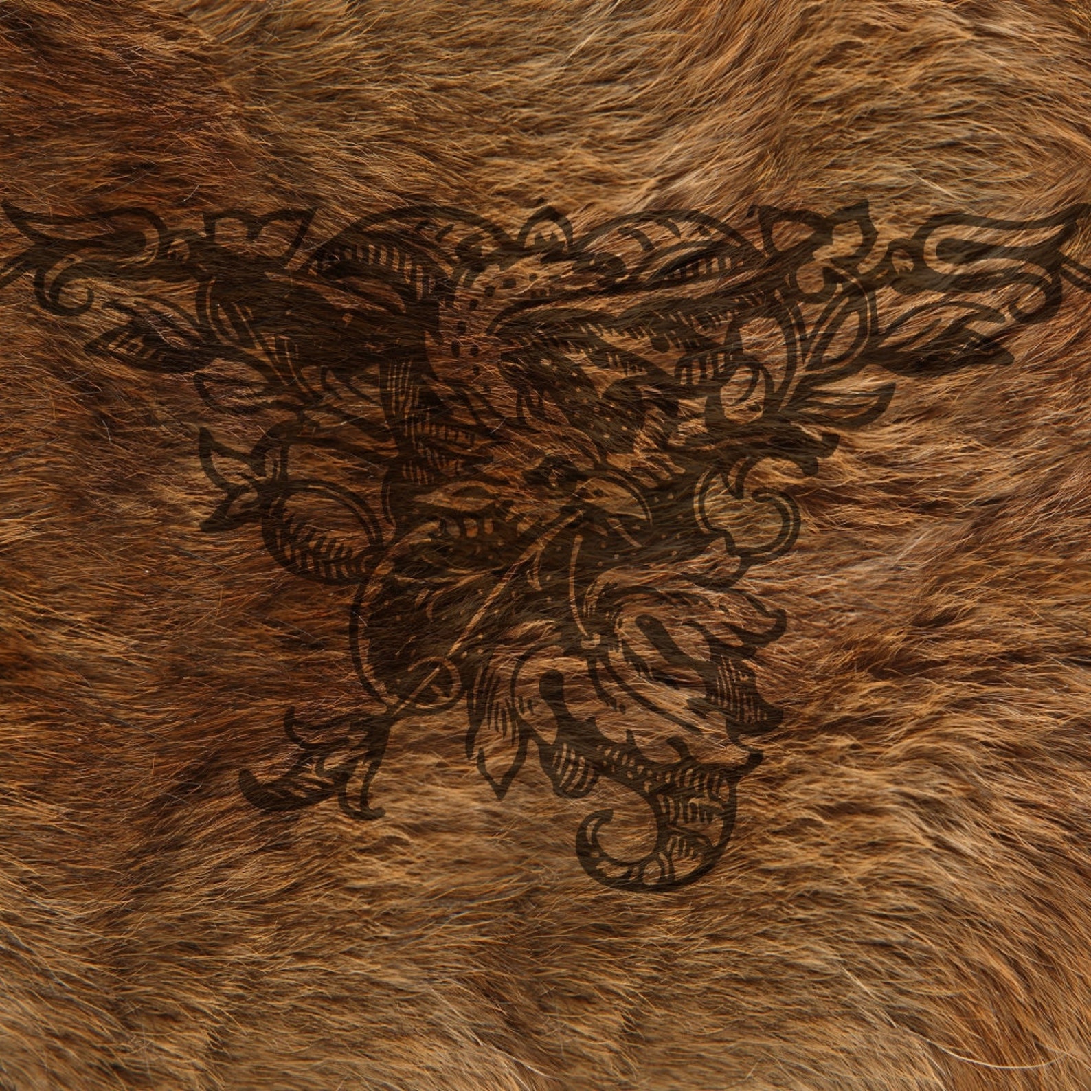 Printable Animal Fur Paper Neutral Tan Brown Scrapbooking Wrapping ...