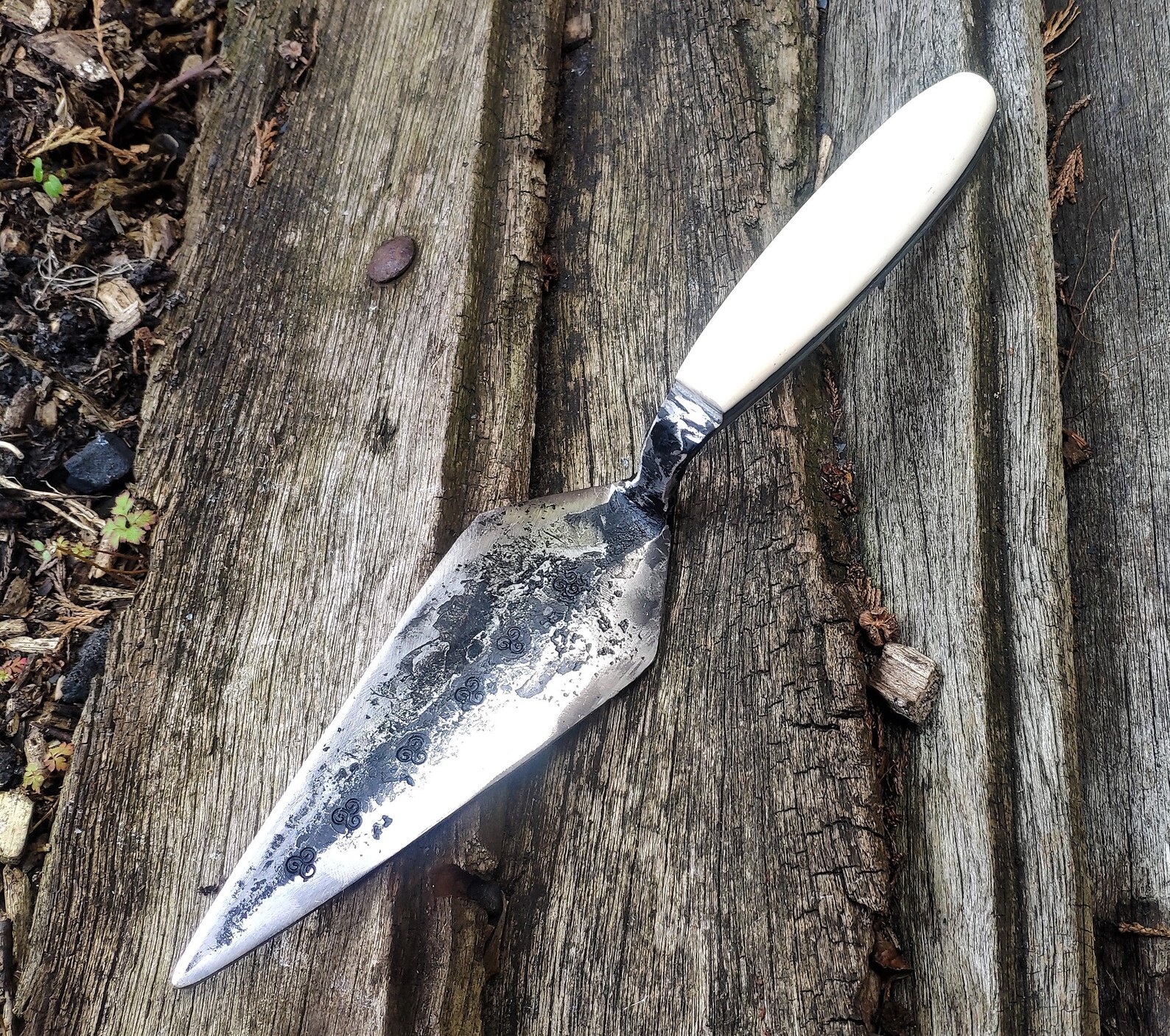 Large Hand Forged Pointing Trowel Archaeology Trowel | Etsy