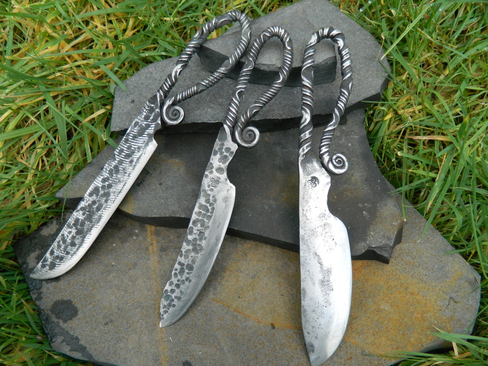 Hand Forged Knife With Twisted Handle Made to Order Rustic - Etsy