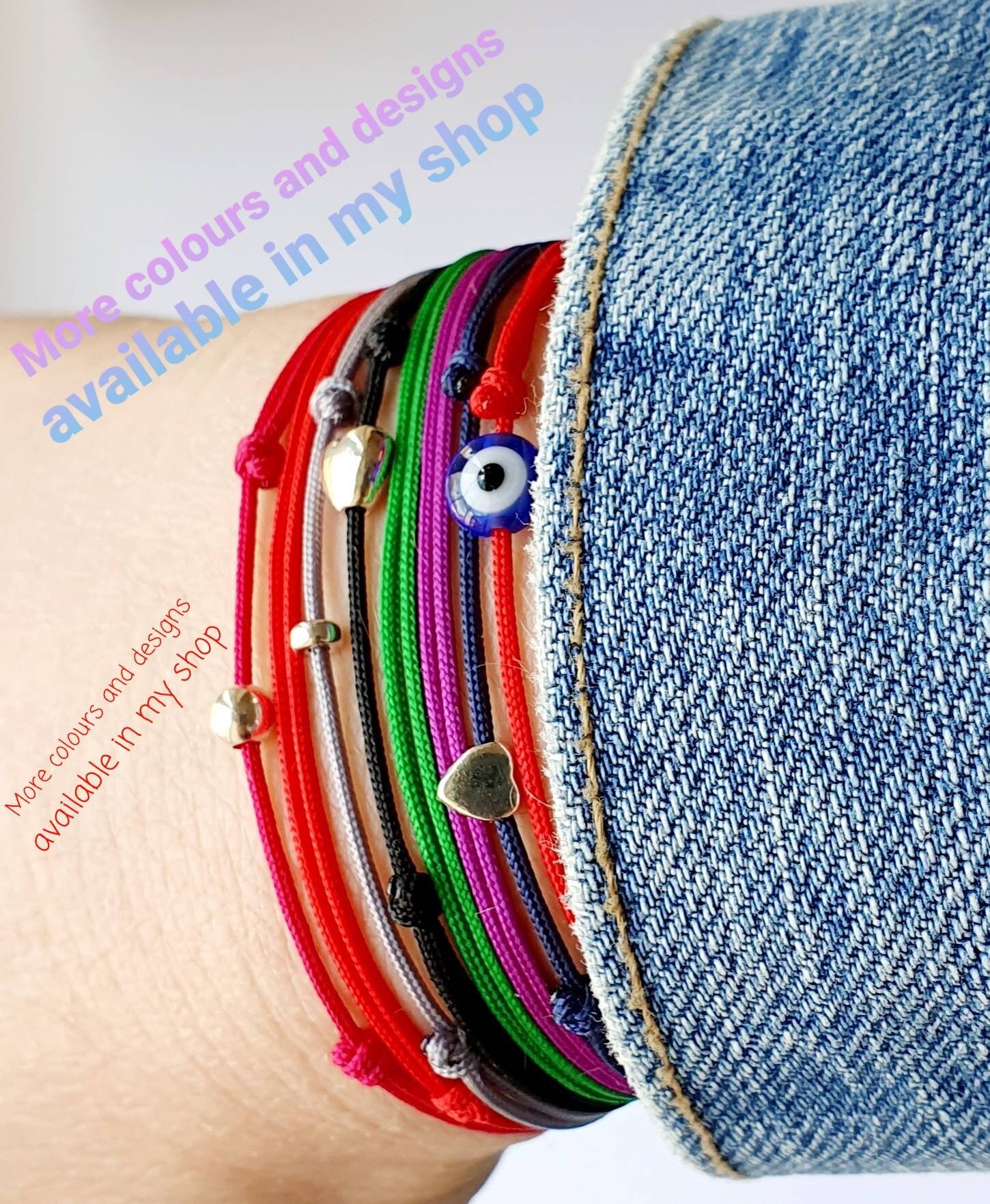 Red String Bracelet Simple Cord Bracelet Kabbalah Red Thread - Etsy 日本