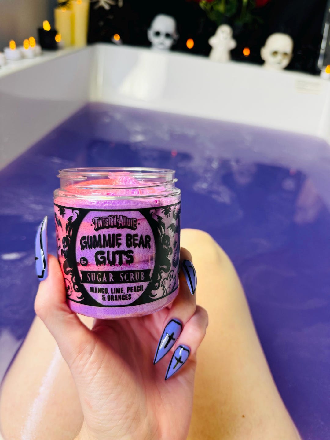 Gummie Bear Guts Sugar Scrub, Sugar Scrub, Soap, Bar Soap, Exfoliating ...