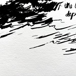 The Roughest Seas - A4 - Glicee Print of Original Abstract Ink Drawing ...