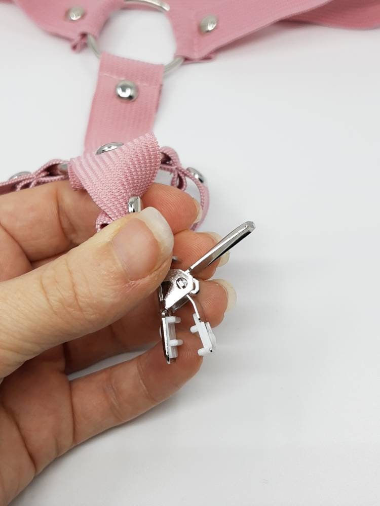 Pink Sweet Goth Garter With Studs | Etsy
