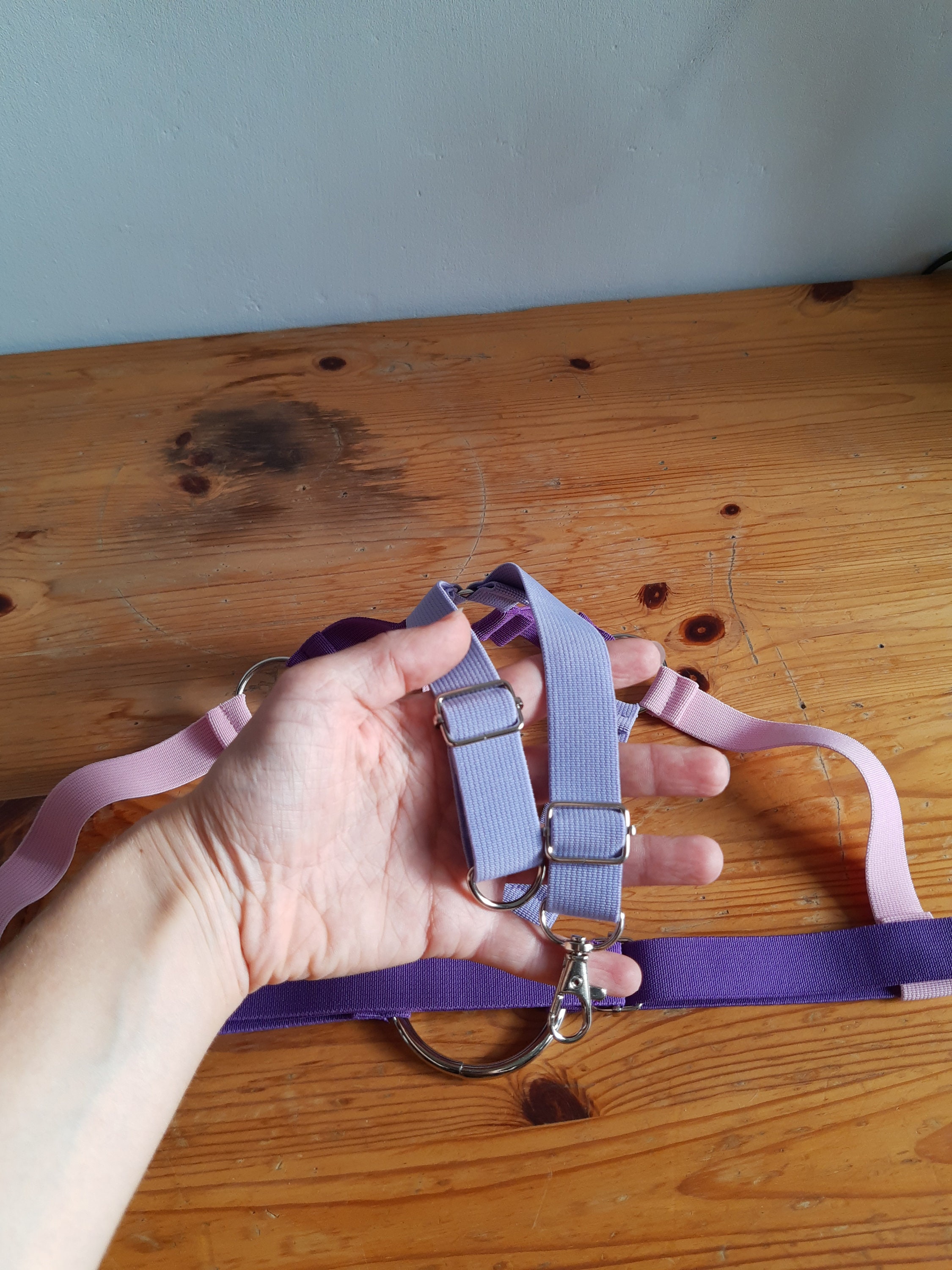 Pastel Rave Harness Multicolor Cage Bra Pink Blue & Purple - Etsy