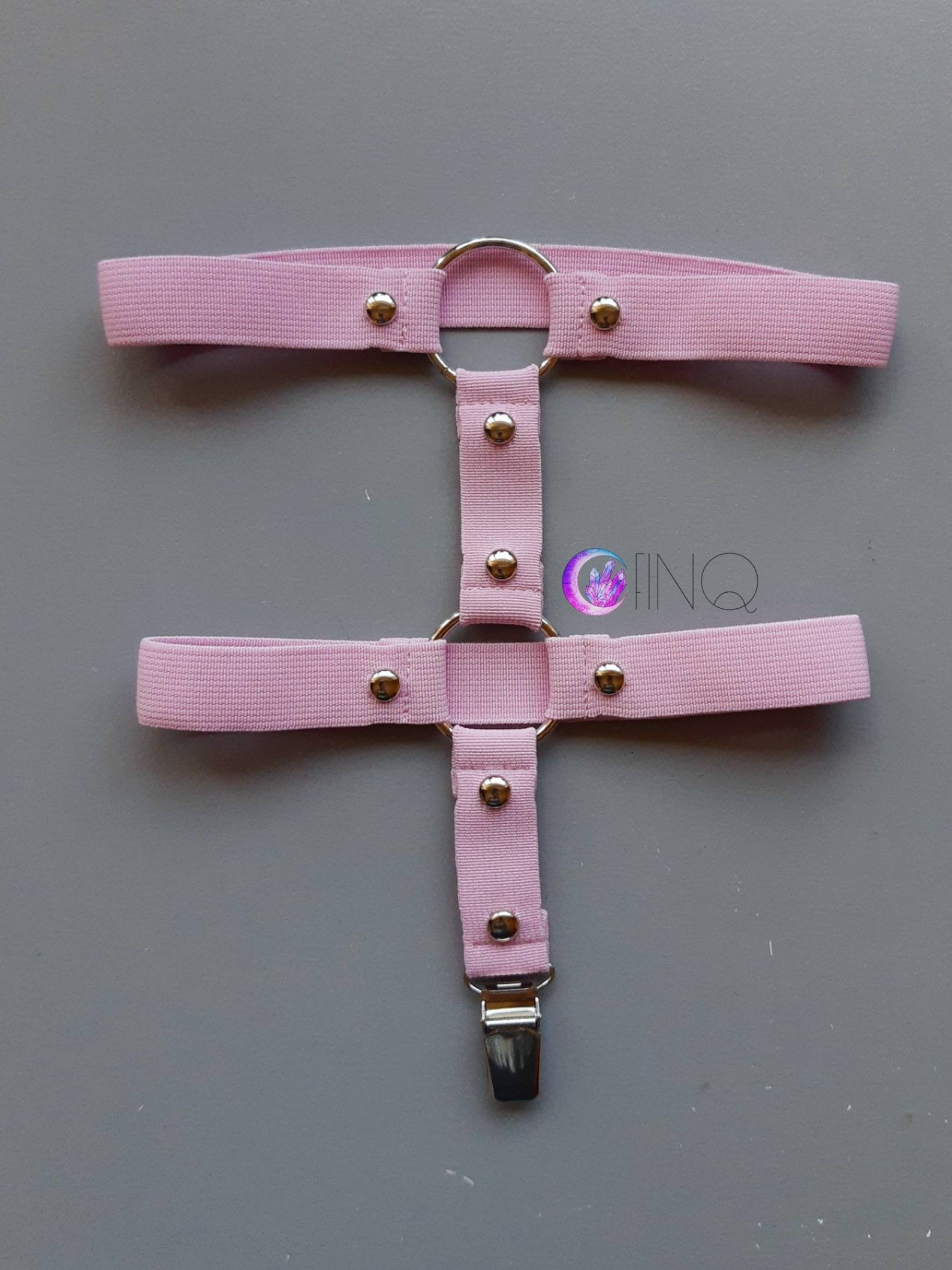 Pink Sweet Goth Garter With Studs | Etsy