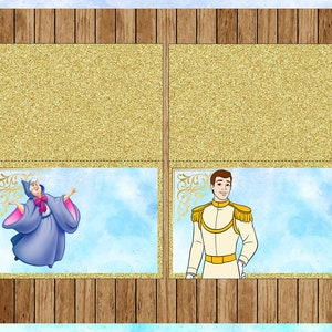 Cinderella Food Labels, Printable Princess Food Tent Cards, Princess ...