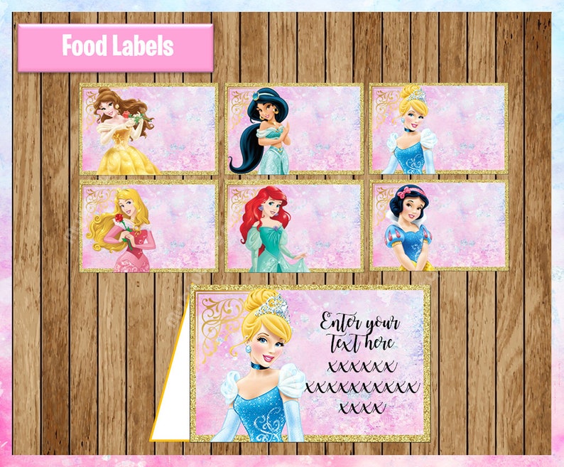 Disney Princess Printable Labels