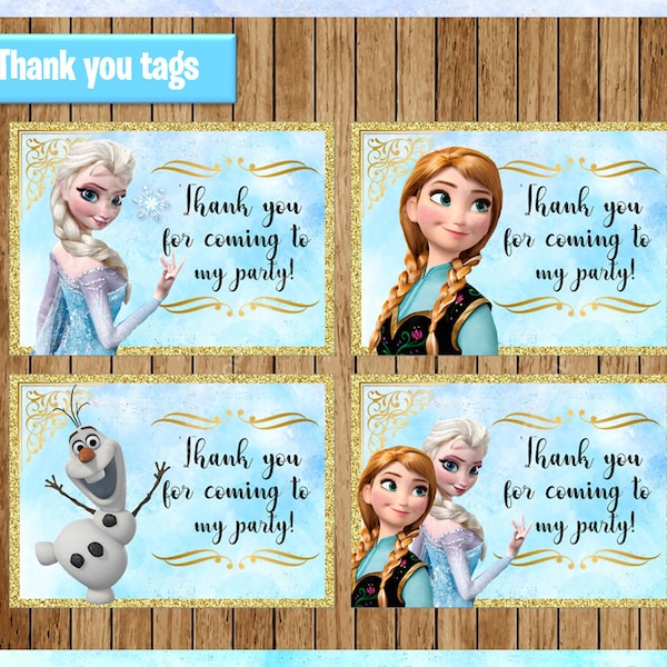Frozen Tags - Etsy