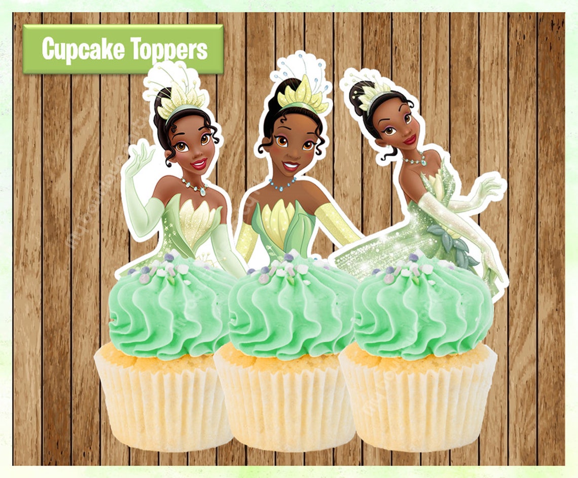 Princess TIANA Cupcake Toppers, Princess and the Frog Cupcake Toppers ...
