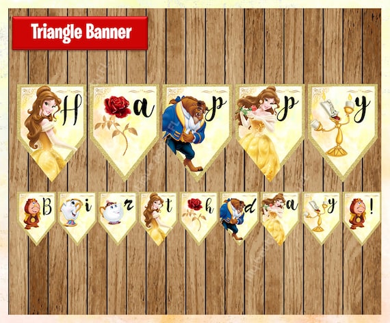 Printable Princess Birthday Banner