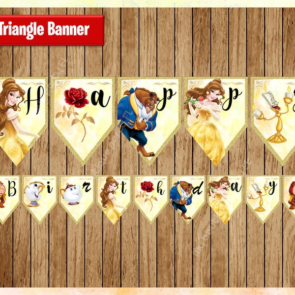 Beauty and the Beast Decorations - Etsy